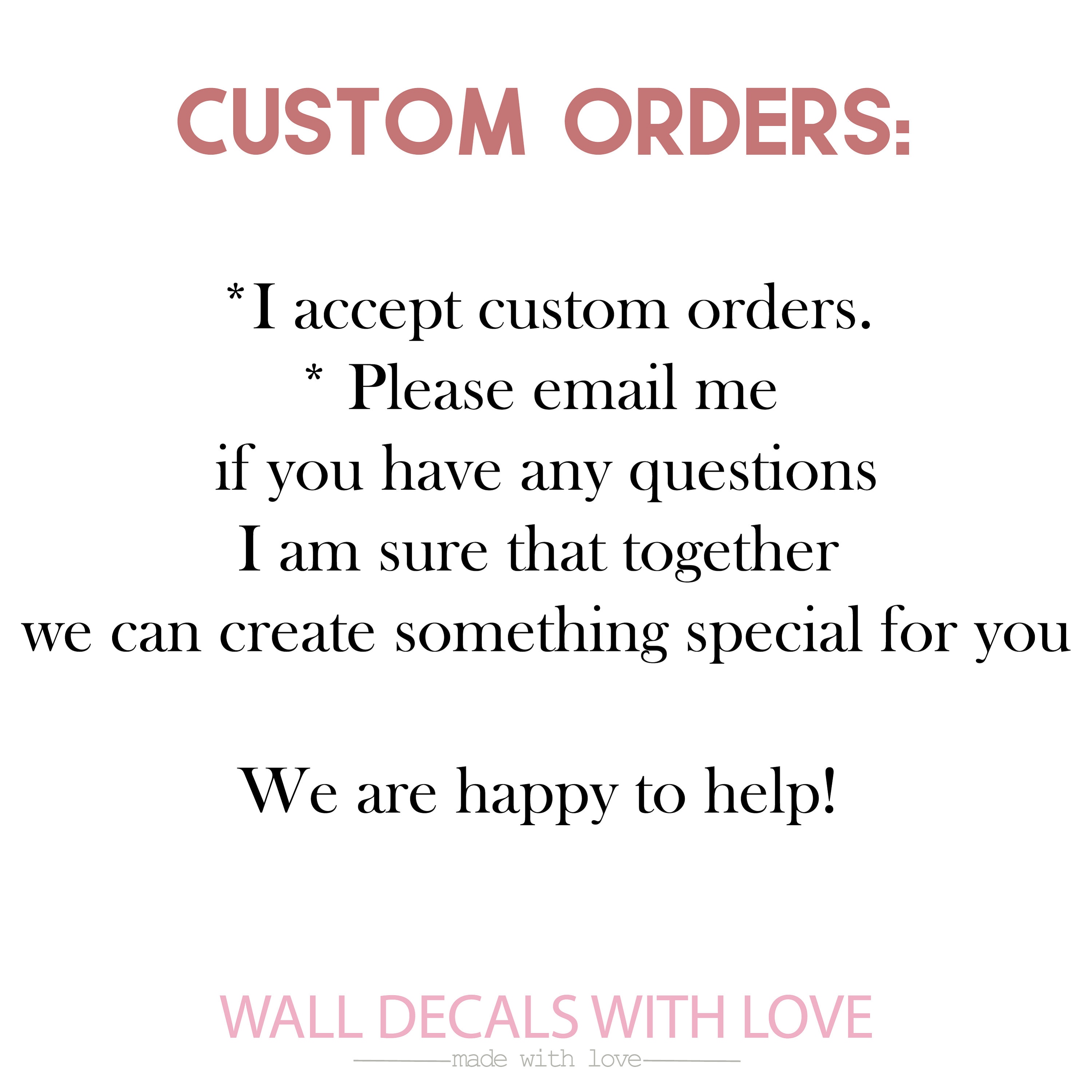 Large Custom Business Name Wall Decal, Office Wall Art Decor ...