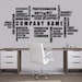 Large Custom Business Name Wall Decal Office Wall Decor - Etsy