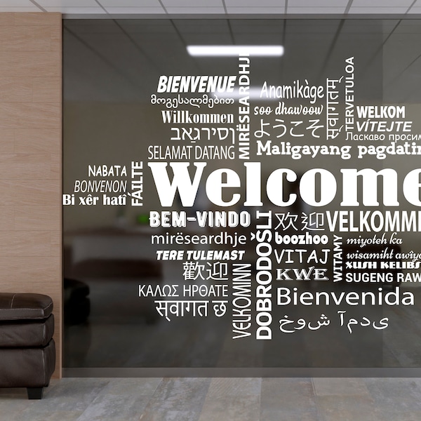 Welcome Languages - Etsy