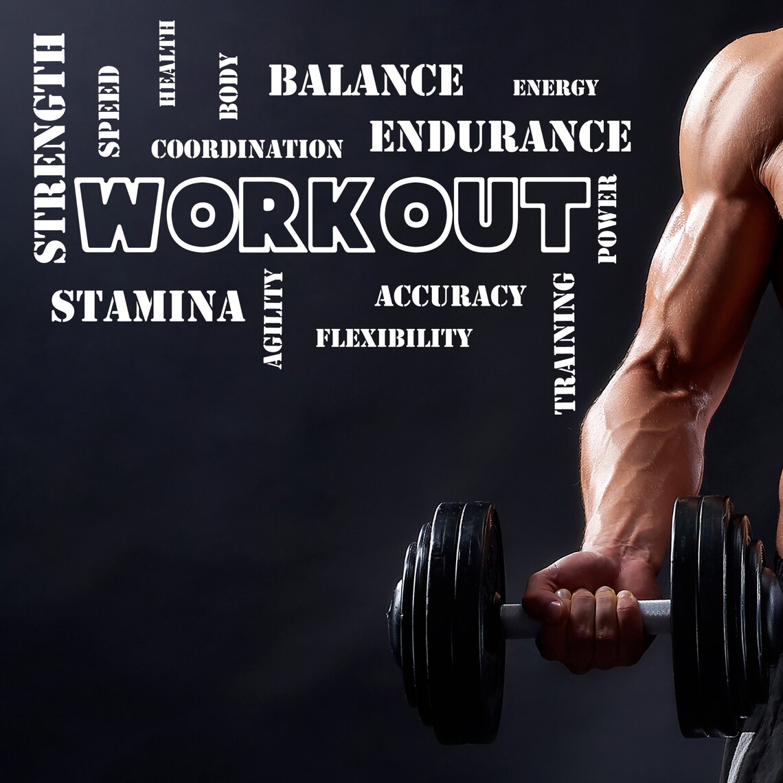 Gym Wall Art Vinyl Decor Workout Values Decals | Etsy