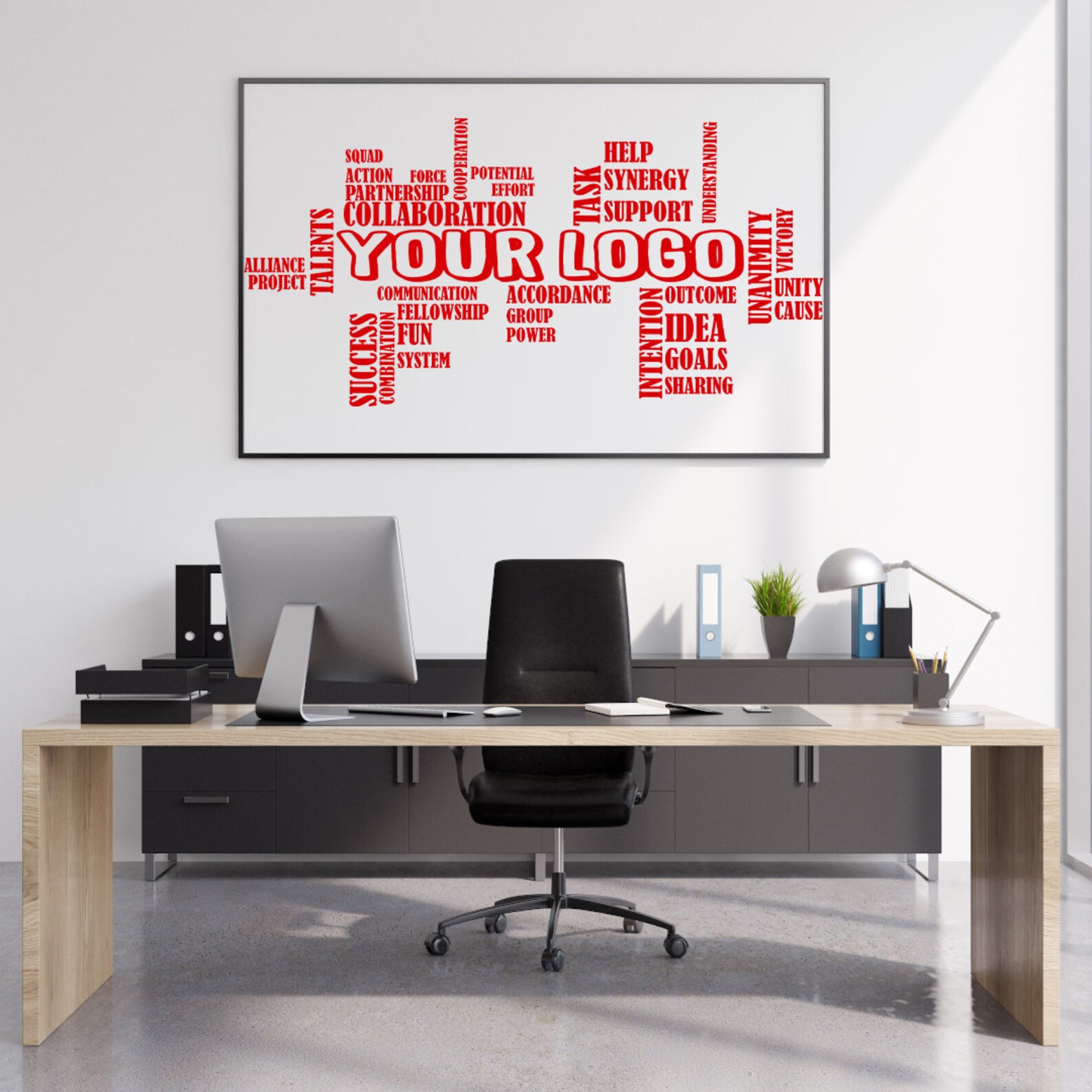 Big Custom Office Wall Decal Motivational, Inspirational Teamwork ...