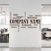 Large Custom Business Name Wall Decal, Office Wall Art Decor ...