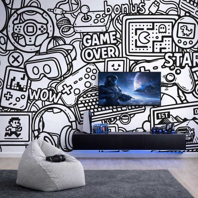 Video Game Mural - Etsy