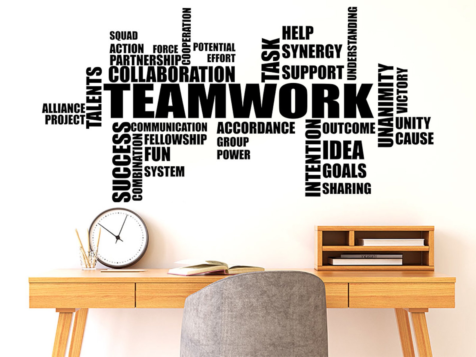 Teamwork Wall Decal - Office Wall Art Decor - Office Wall Decal ...