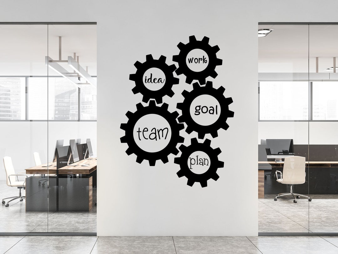 Office Wall Decal, Teamwork Definition Decor, Teamwork Wall Art ...