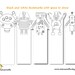Printable Coloring Robot Bookmarks - Paper Robot Bookmark - Instant ...