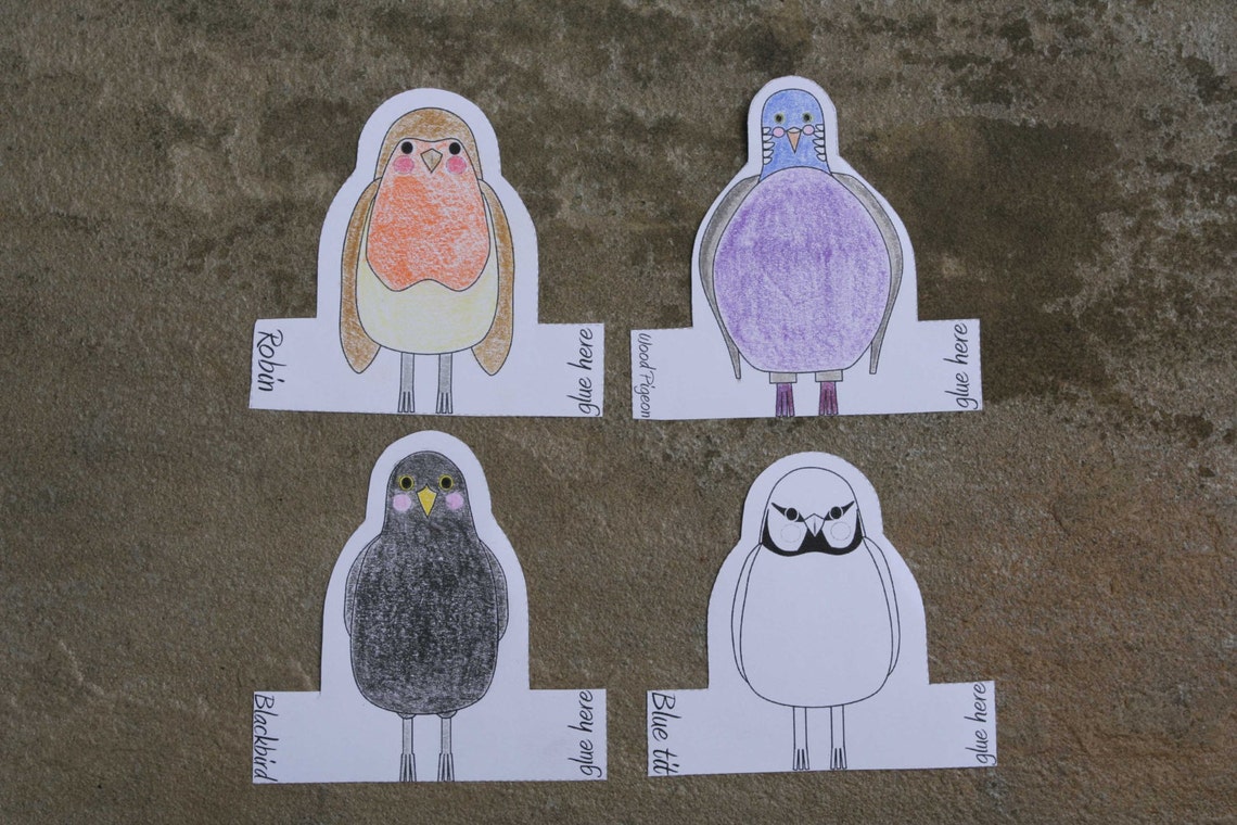 Printable Bird Finger Puppets: Nature Study Homeschool (PDF Download ...