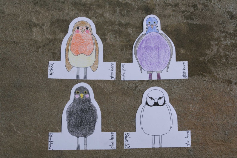 Printable Bird Finger Puppets: Nature Study Homeschool (PDF Download ...
