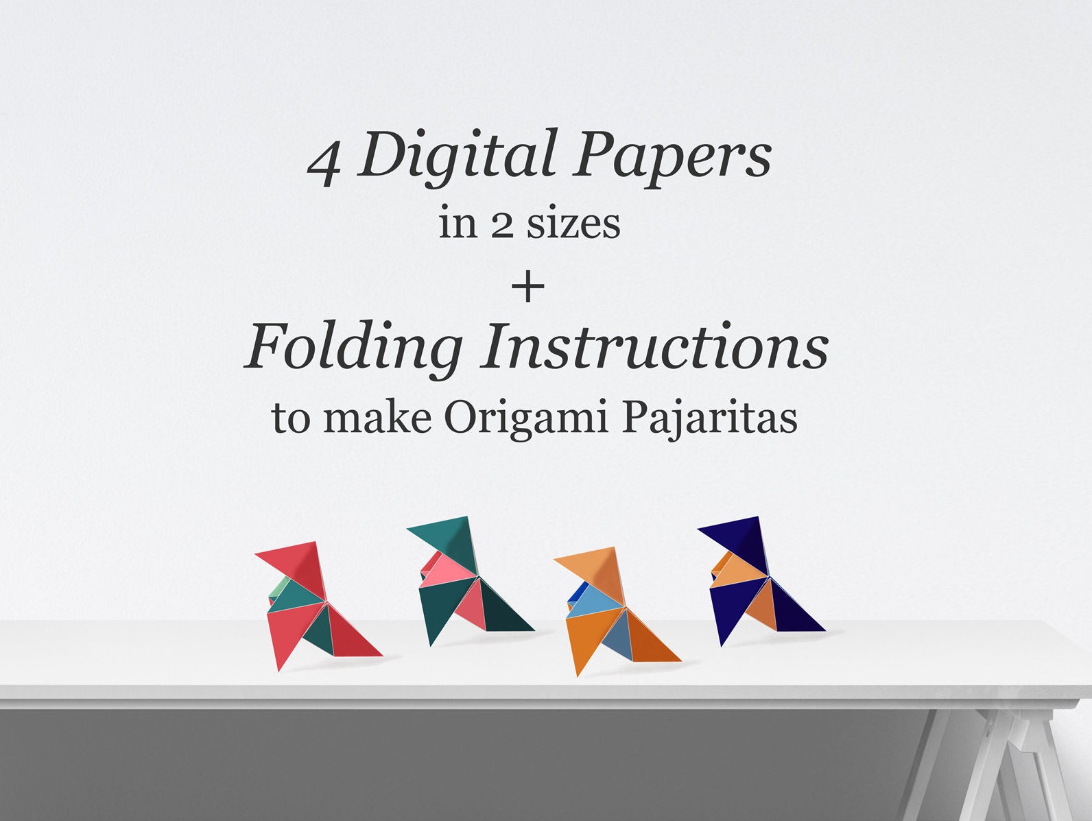 Printable Origami Pajarita, Printable Origami Paper and Instructions ...