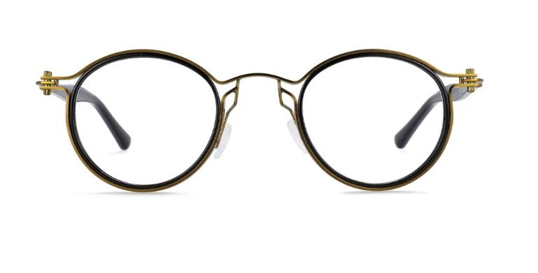 Black Bronze Retro Glasses Panto Frames Vintage Style Round - Etsy