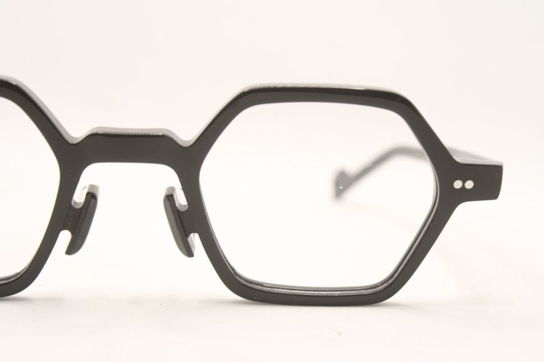 Hexagon Shaped Black Vintage Glasses Frames Eyeglass Frames - Etsy