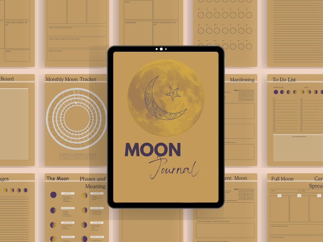 Moon Journal Moon Planner Moon Phases Phases of the Moon Astrological ...