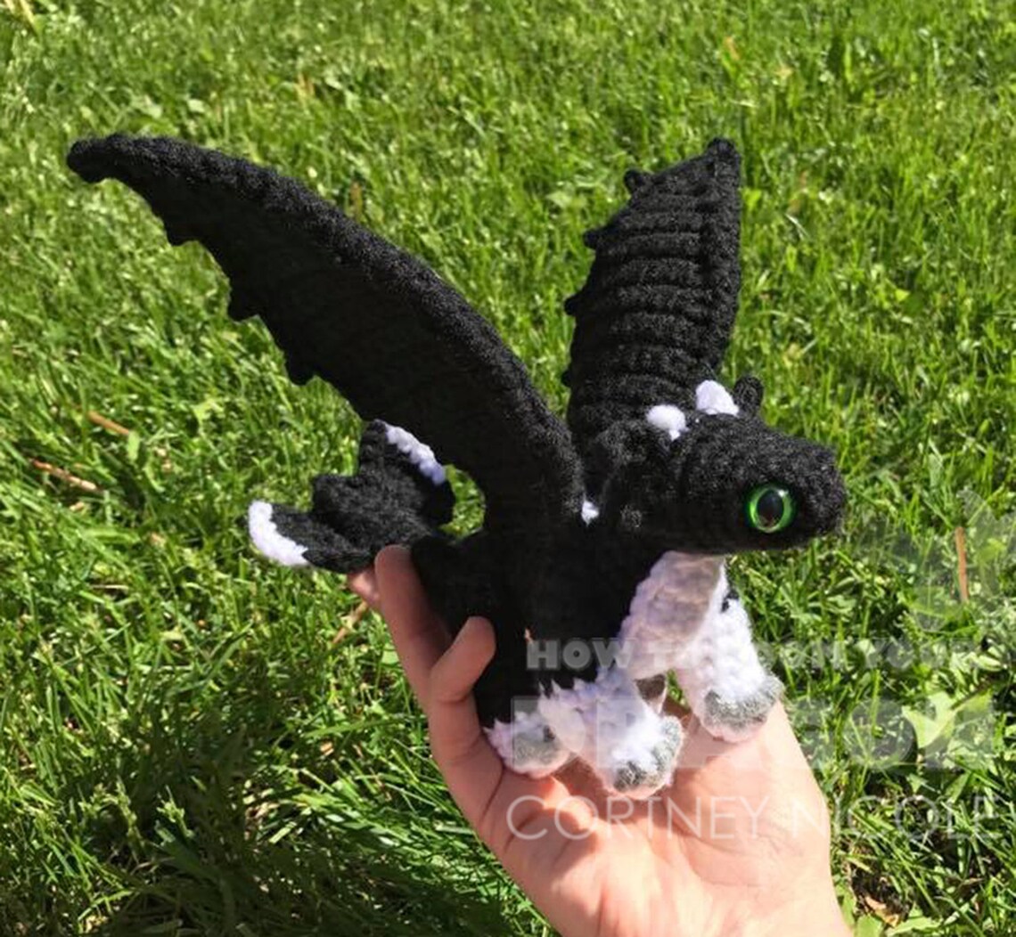 Nightlight Dragons How to Train Your Dragon PDF US Crochet - Etsy