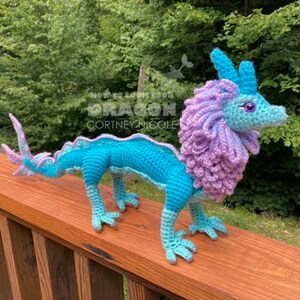 Blue Water Dragon US PDF Crochet Pattern (english) - Etsy