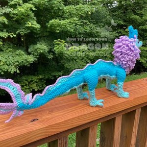 Blue Water Dragon US PDF Crochet Pattern (english) - Etsy