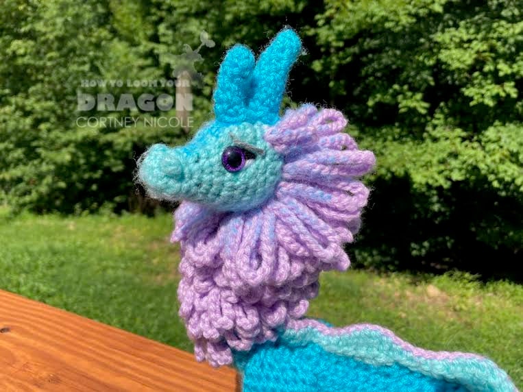 Blue Water Dragon US PDF Crochet Pattern (english) - Etsy