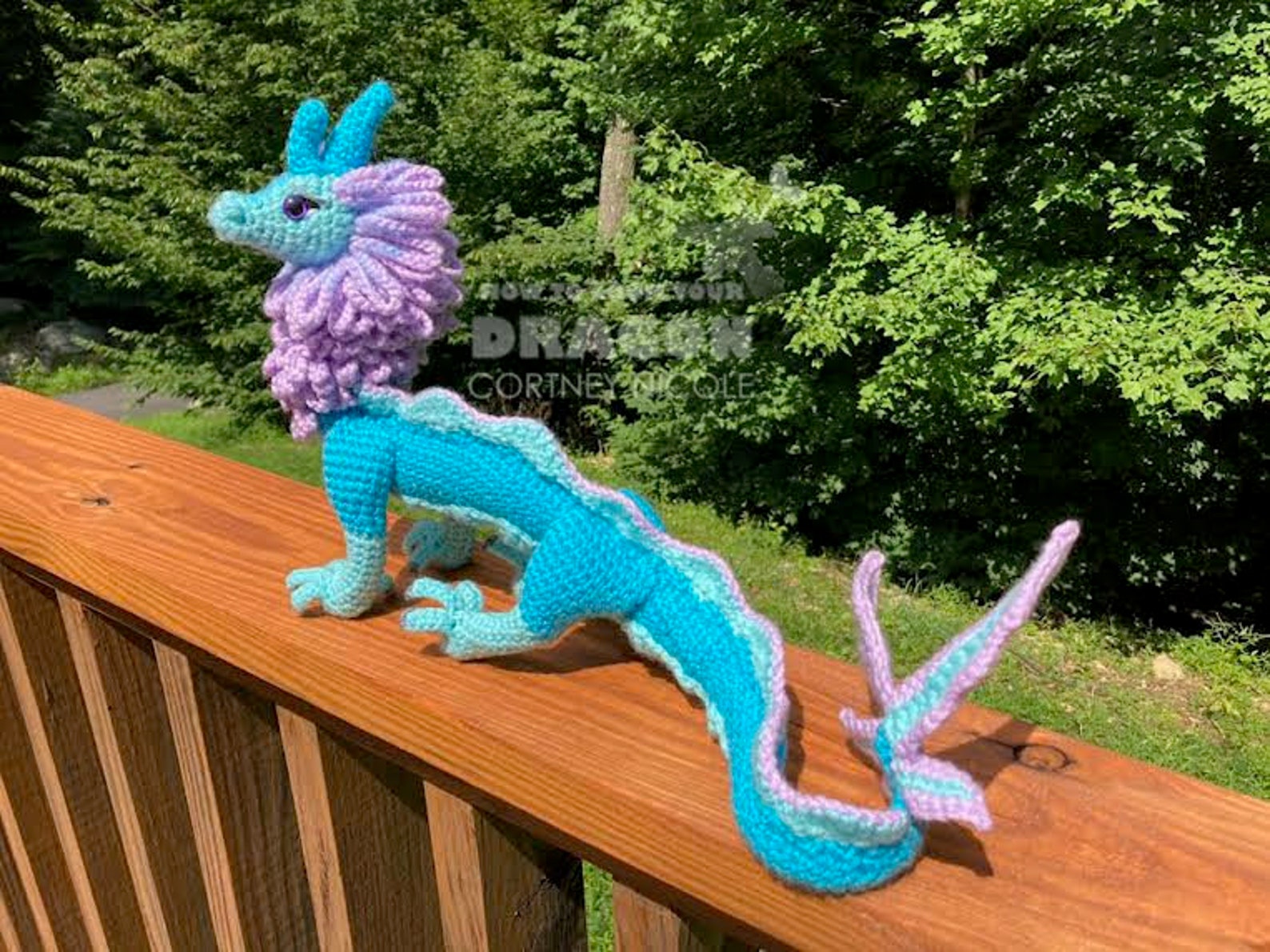Blue Water Dragon US PDF Crochet Pattern (english) - Etsy