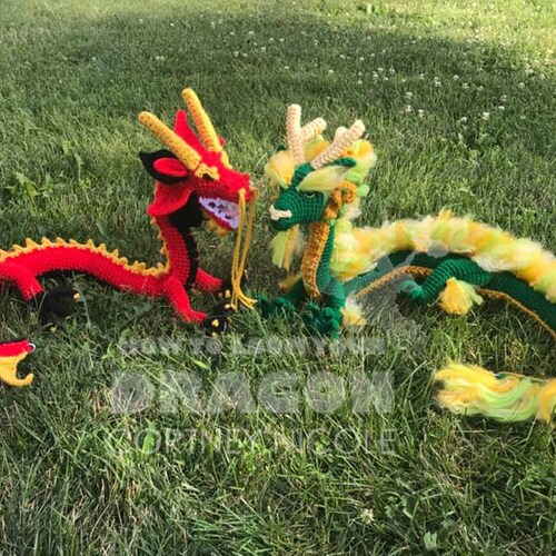 Chinese Dragon US PDF Crochet Pattern english - Etsy