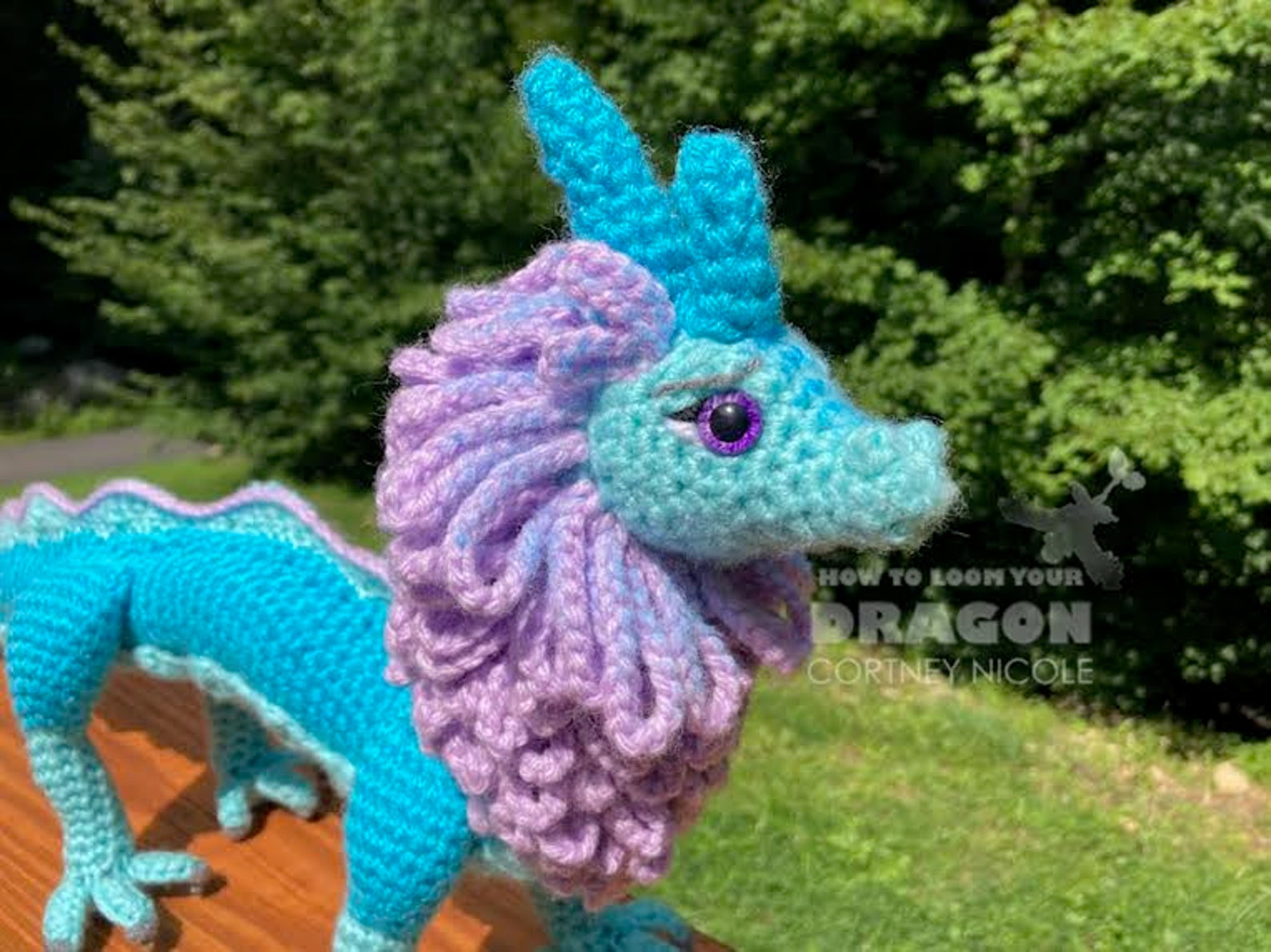 Blue Water Dragon US PDF Crochet Pattern (english) - Etsy