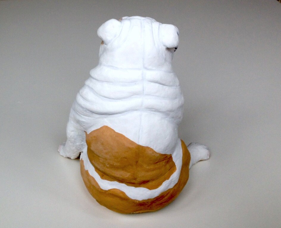 English Bulldog Clay Sculpture, Pet Portrait Custom, Pet Memorial ...