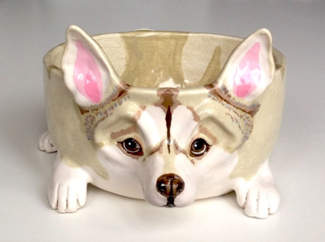 Personalized Dog Bowl Pug Ceramic Dog Bowl Personalised Dog - Etsy