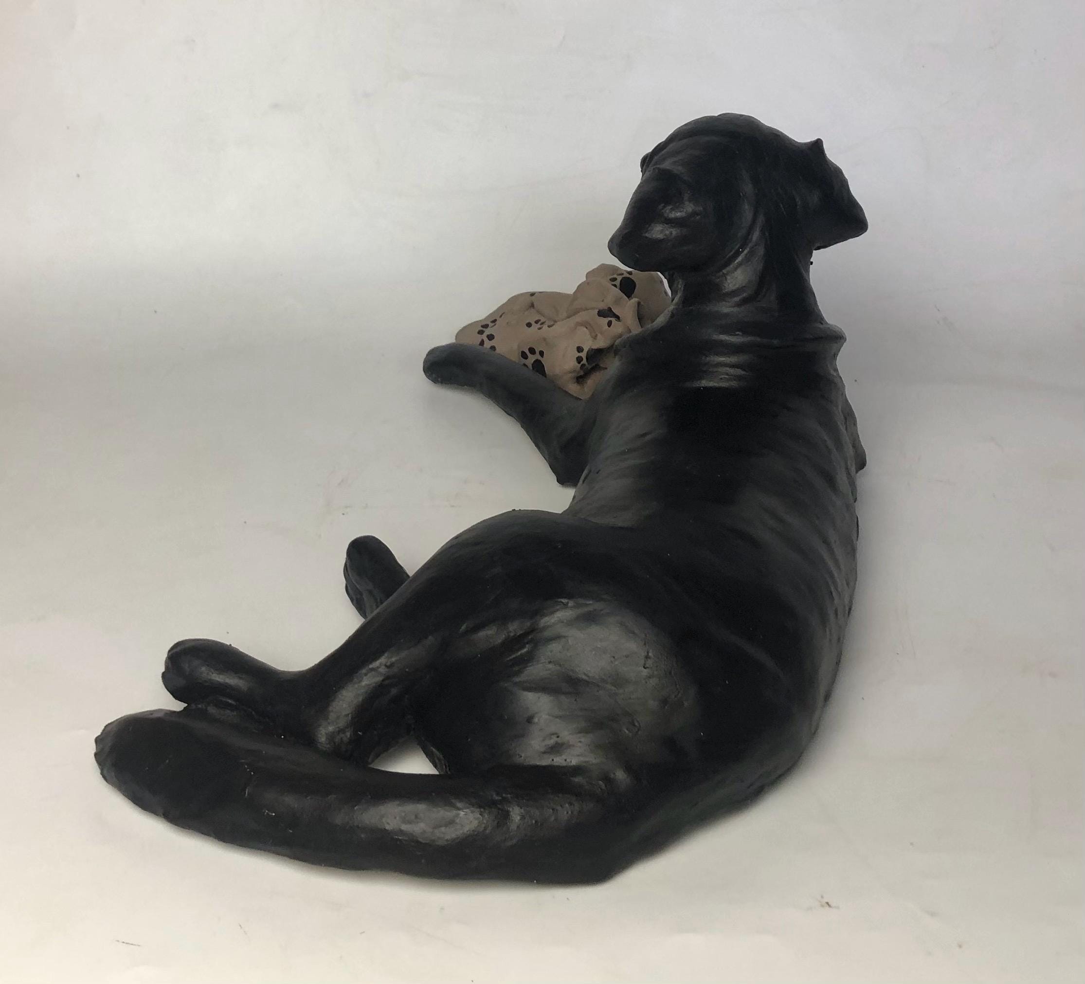 Custom Pet Memorial Urn: Black Labrador Dog Ashes Keepsake - Etsy