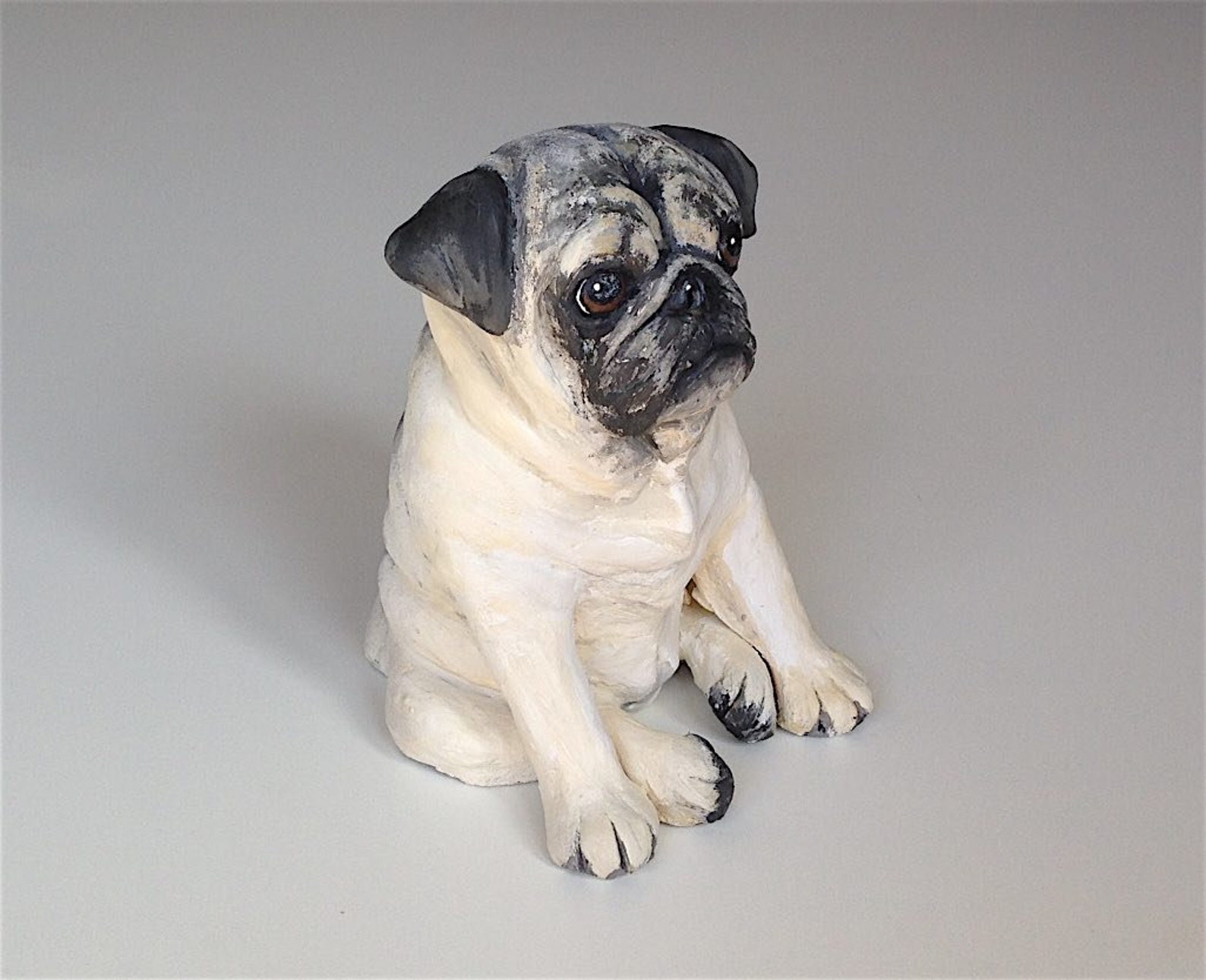 Pug Statue Pet Memorial Pet Portrait Custom Pug Dog - Etsy UK