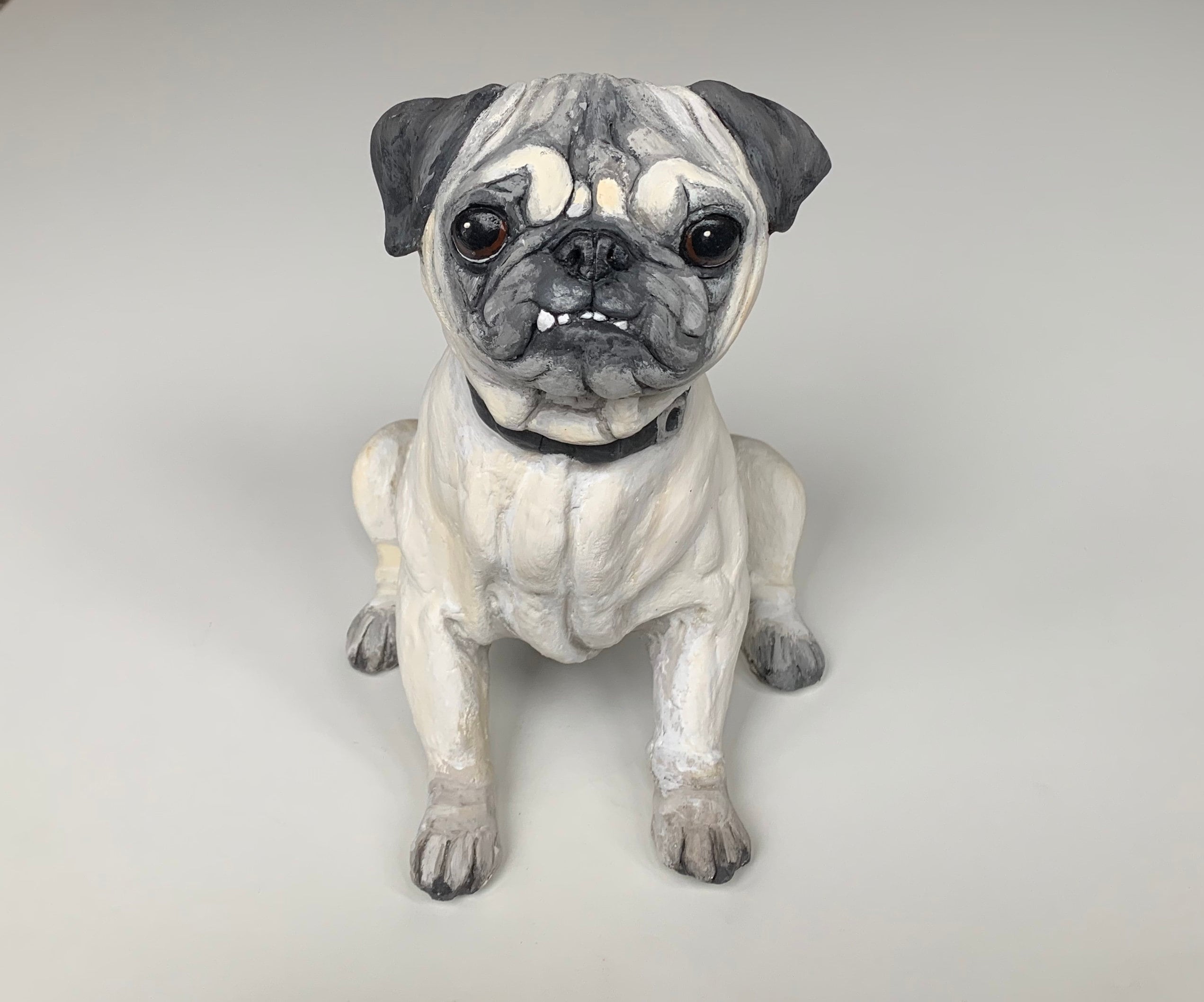Pug Statue Pet Memorial Pet Portrait Custom Pug Dog | Etsy