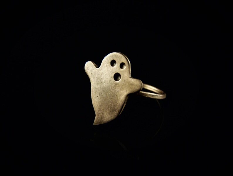 Cute Little Copper Ghost Ring Copper Ring Halloween Ring - Etsy
