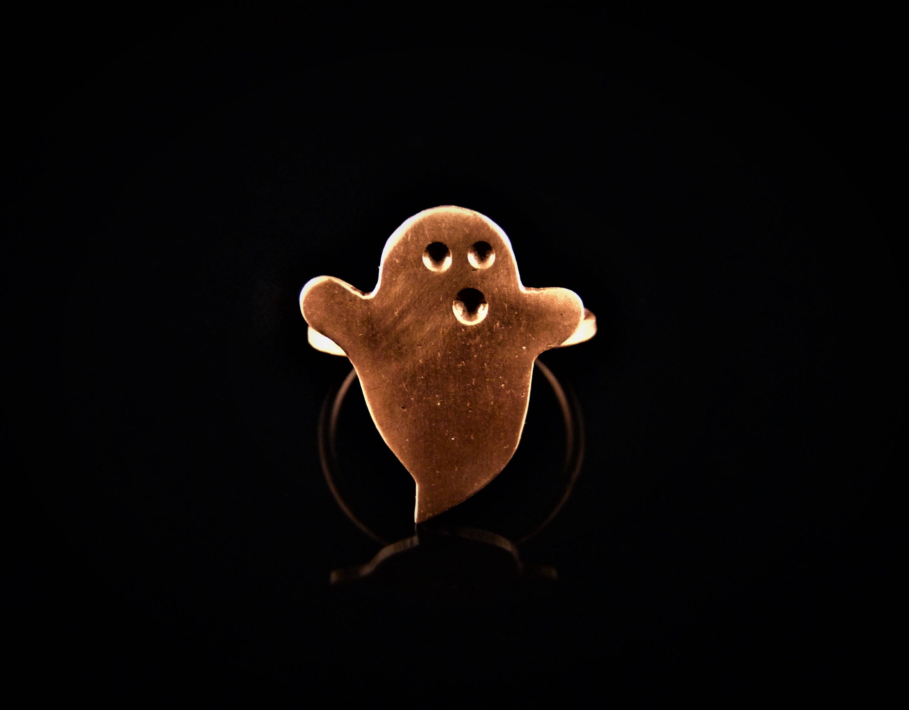 Cute Little Copper Ghost Ring Copper Ring Halloween Ring - Etsy