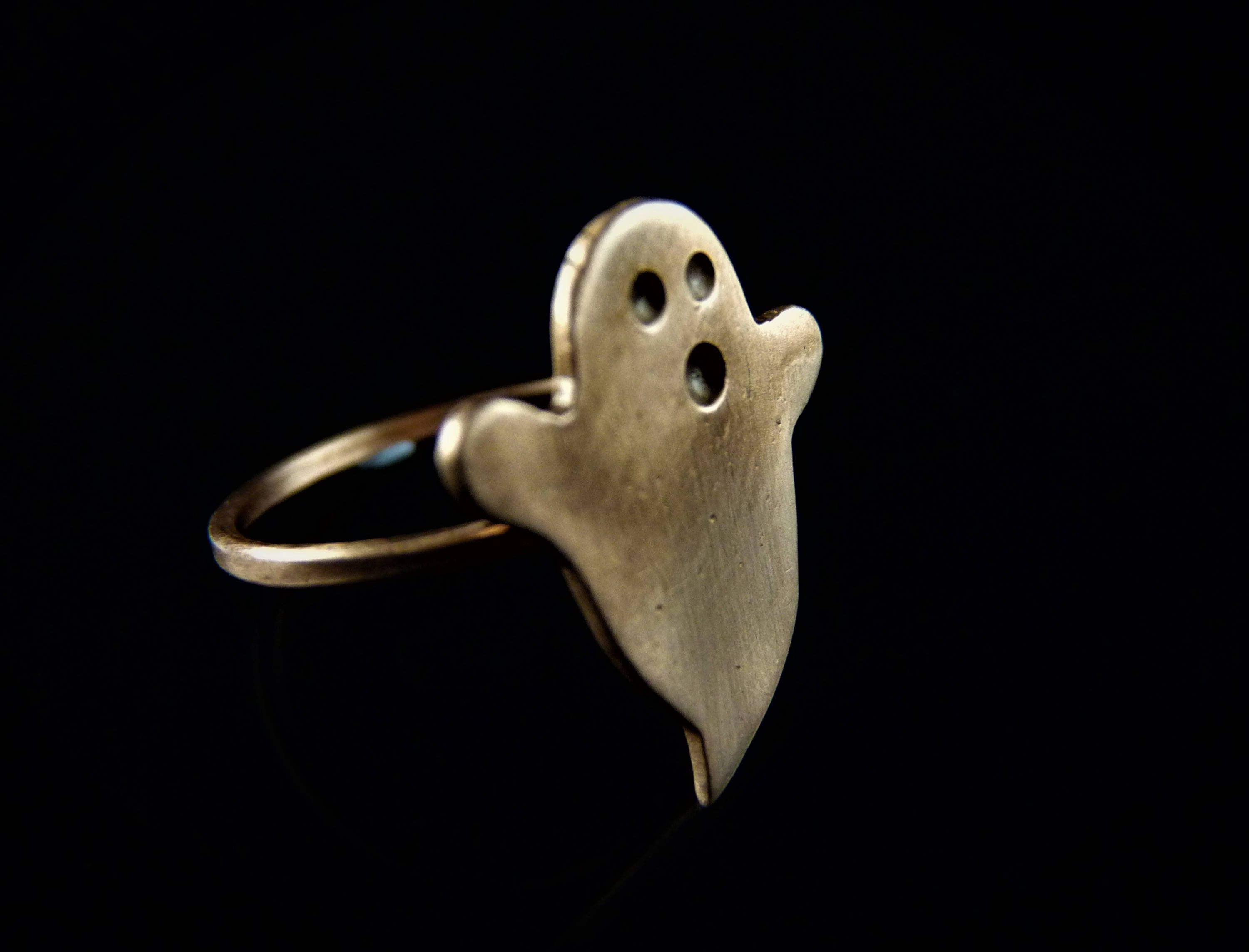Cute Little Copper Ghost Ring Copper Ring Halloween Ring - Etsy