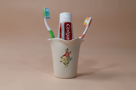Ceramic toothbrush holder toothpaste holder toothbrush cup | Etsy