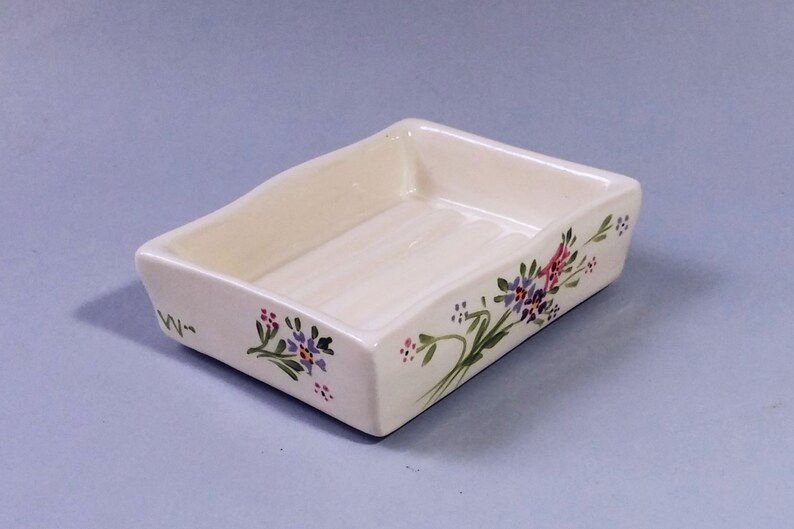 White Ceramic Sponge Dish Soap Dish Sponge Rest Soap - Etsy