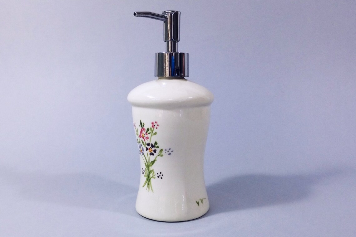 Soap Dispenser, White Ceramic Soap Pump, Lotion Pump, Lotion Dispenser ...