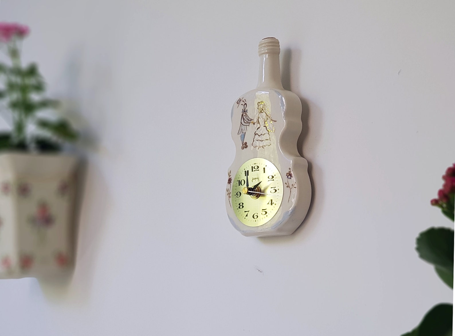 Violin Wall Clock Custom Clock Wedding Gift Clock | Etsy