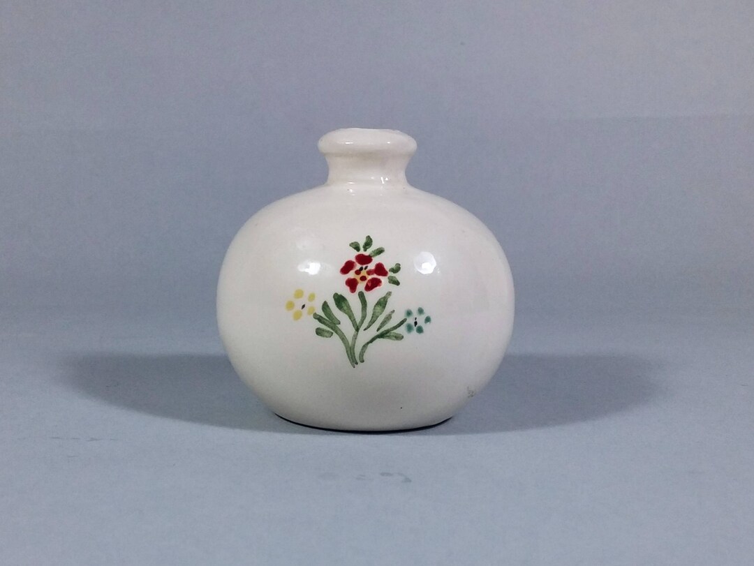 Miniature Ceramic Vase, Small White Vase, Bud Vase, Home Decor Vase ...