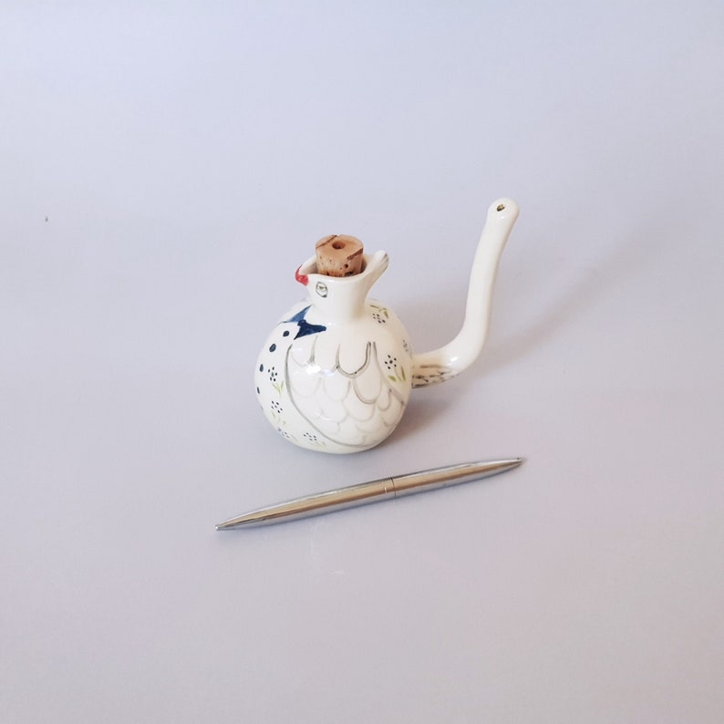 Neti Pot Ceramic Neti Pot for Sinus Rinse White Bird Neti | Etsy