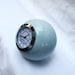 Small Desk Clock, Ball Shaped Baby Blue Ceramic Table Clock, Baby Blue ...