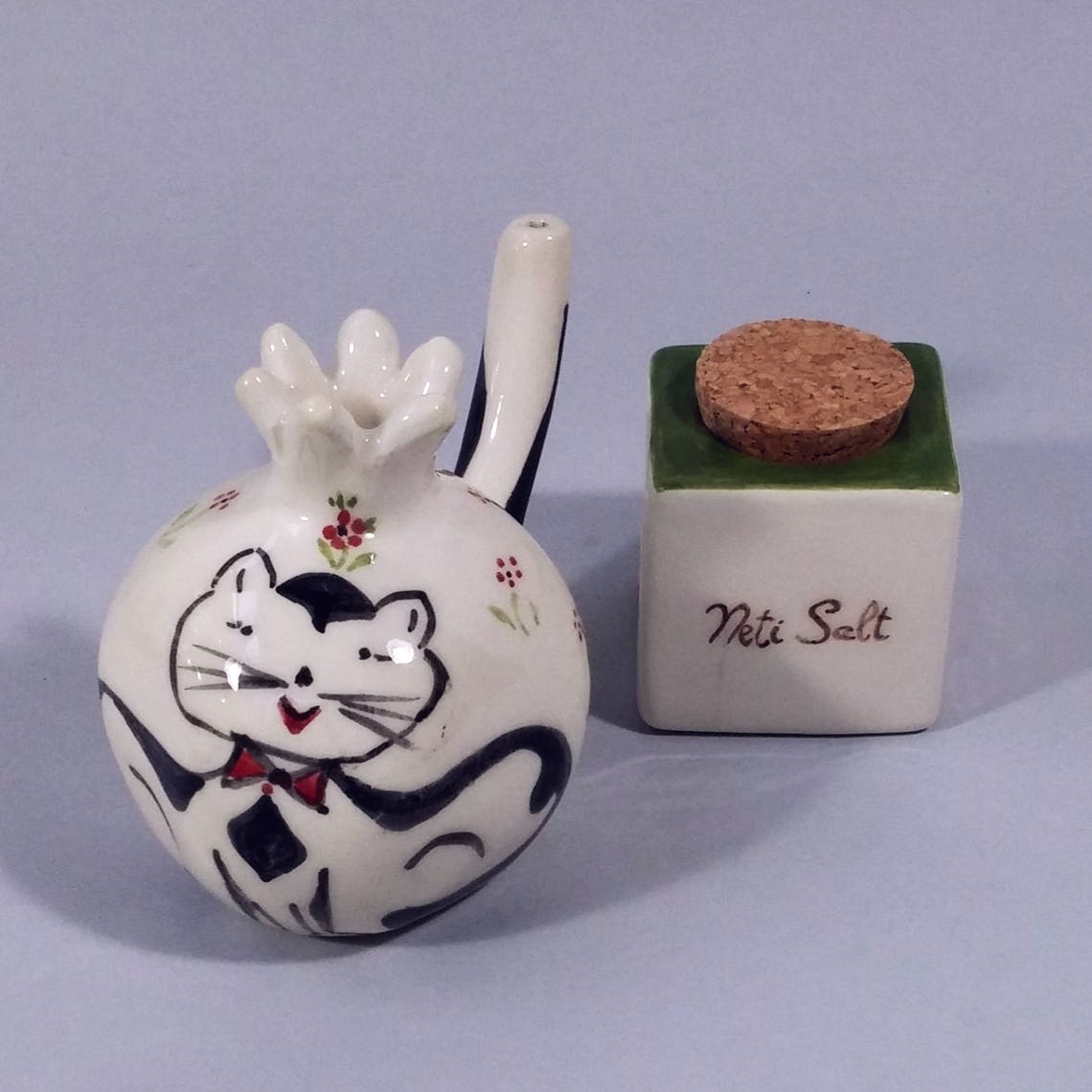 Neti Pot Ceramic Neti Pot for Sinus Rinse White Ceramic Neti - Etsy