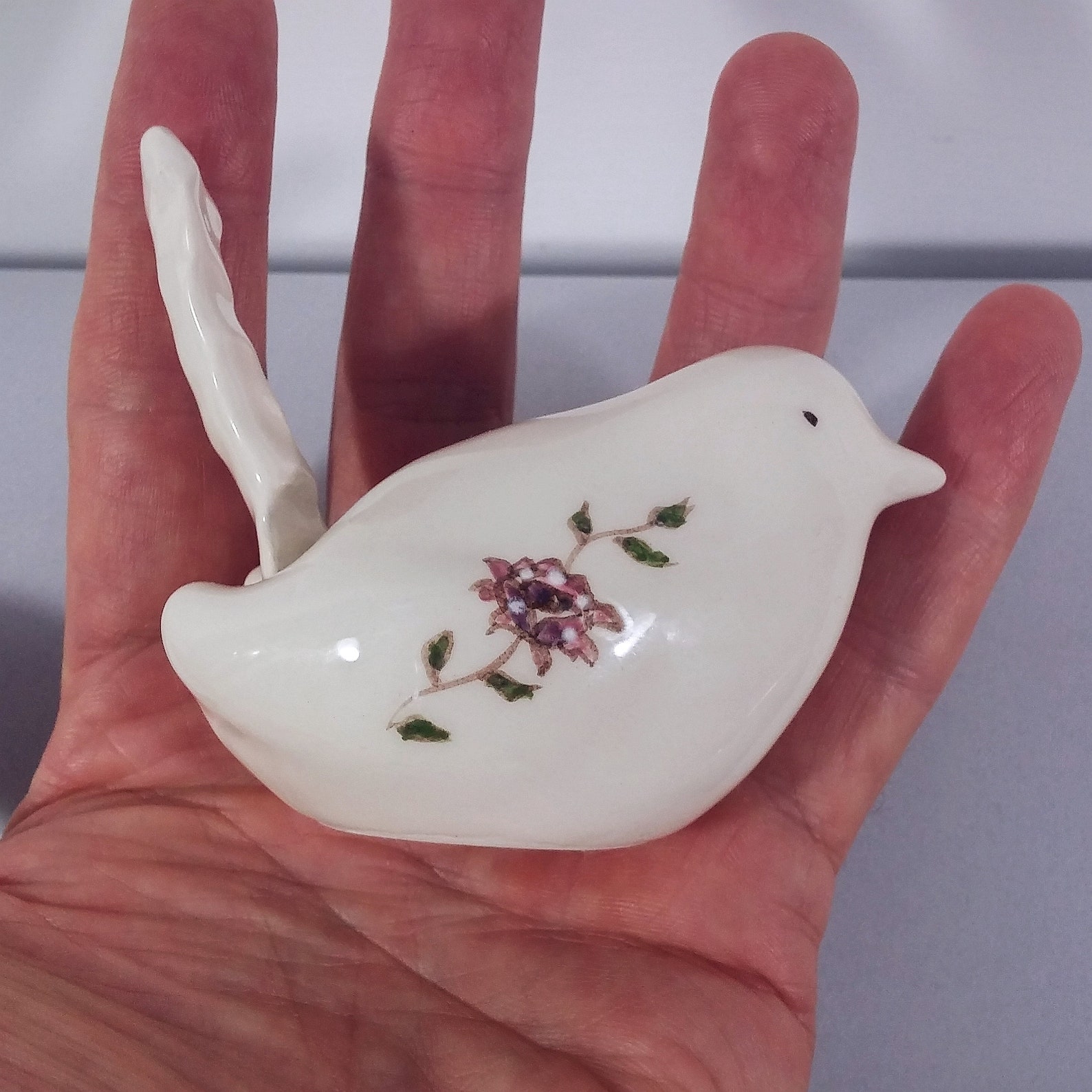 Small Desk Clock or a Ceramic Bird Table Clock. A Retro Style | Etsy