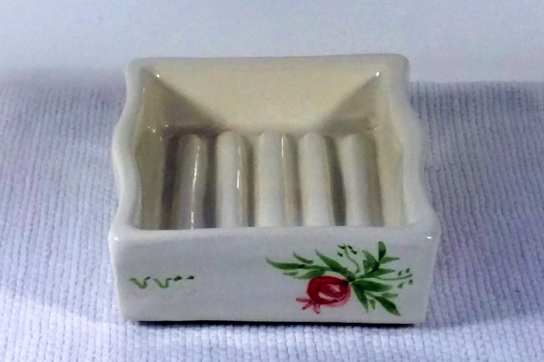 White Ceramic Sponge Dish Soap Dish Sponge Rest Soap - Etsy