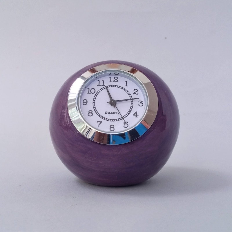 Purple Clock - Etsy