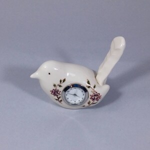 Small Desk Clock or a Ceramic Bird Table Clock. A Retro Style Desk ...
