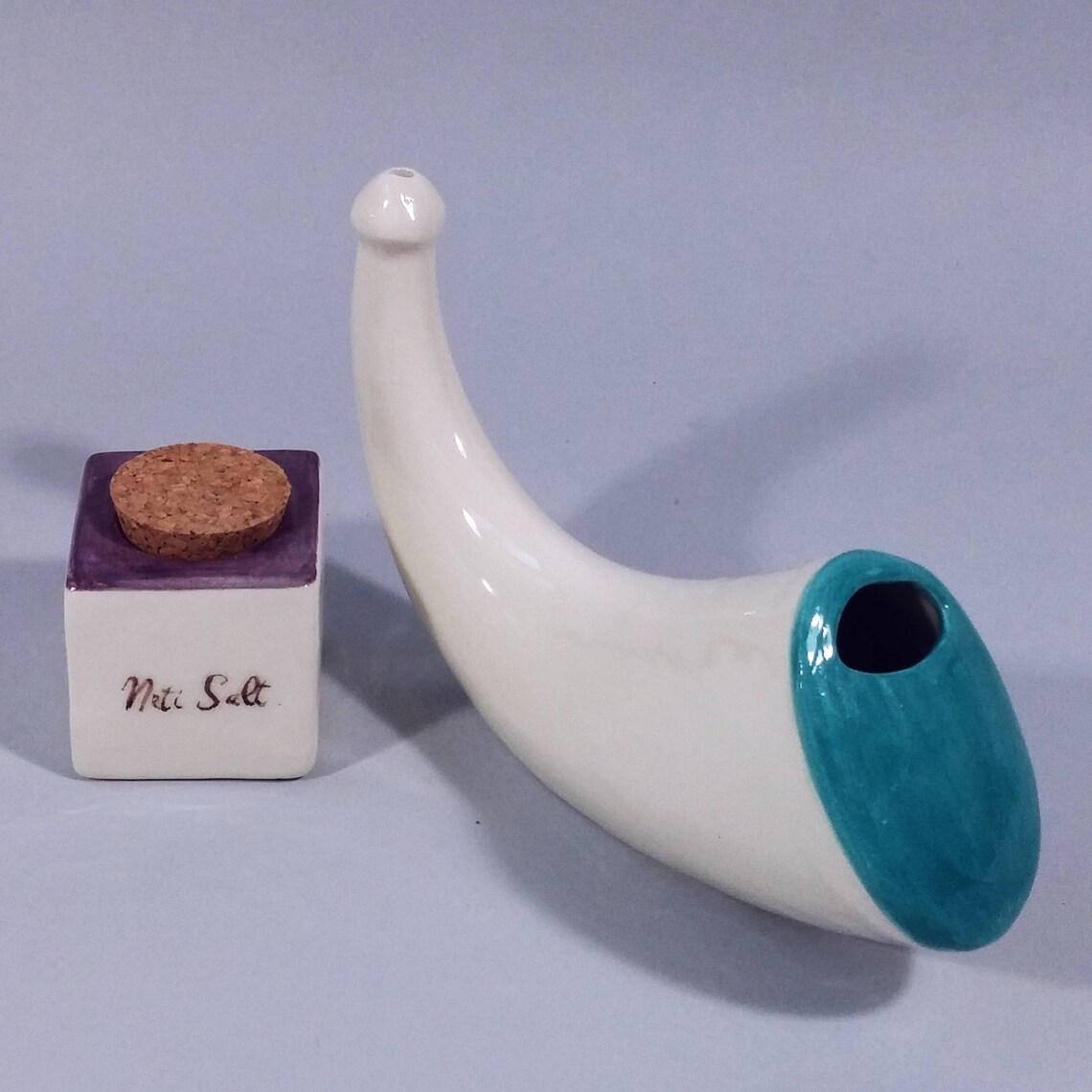 Ceramic Neti Pot for Sinus Rinse White Ceramic Neti Pot for - Etsy