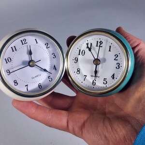 Red Desk Clock, Red Desk Decor, Small Desk Clock, Ceramic Ball Clock ...