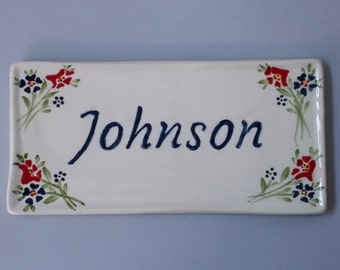 Ceramic Door Sign - Etsy