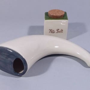 White Ceramic Neti Pot, Gray Neti Pot, Ceramic Neti Pot, for Sinus ...