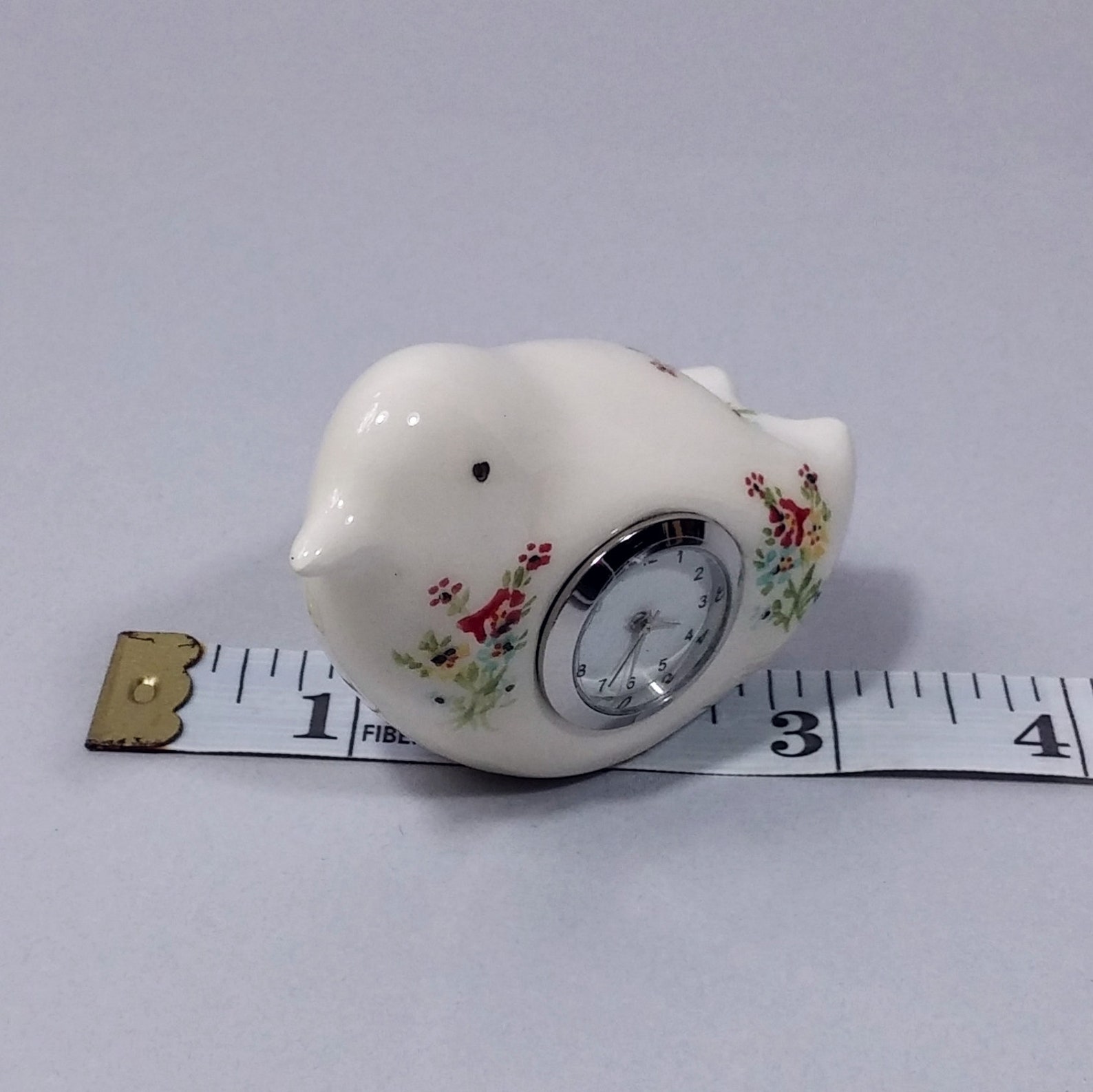 Small Desk Clock or a Ceramic Bird Table Clock. A Retro Style - Etsy