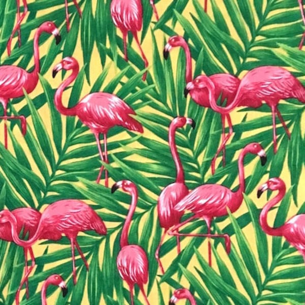 Flamingo Fabric - Etsy