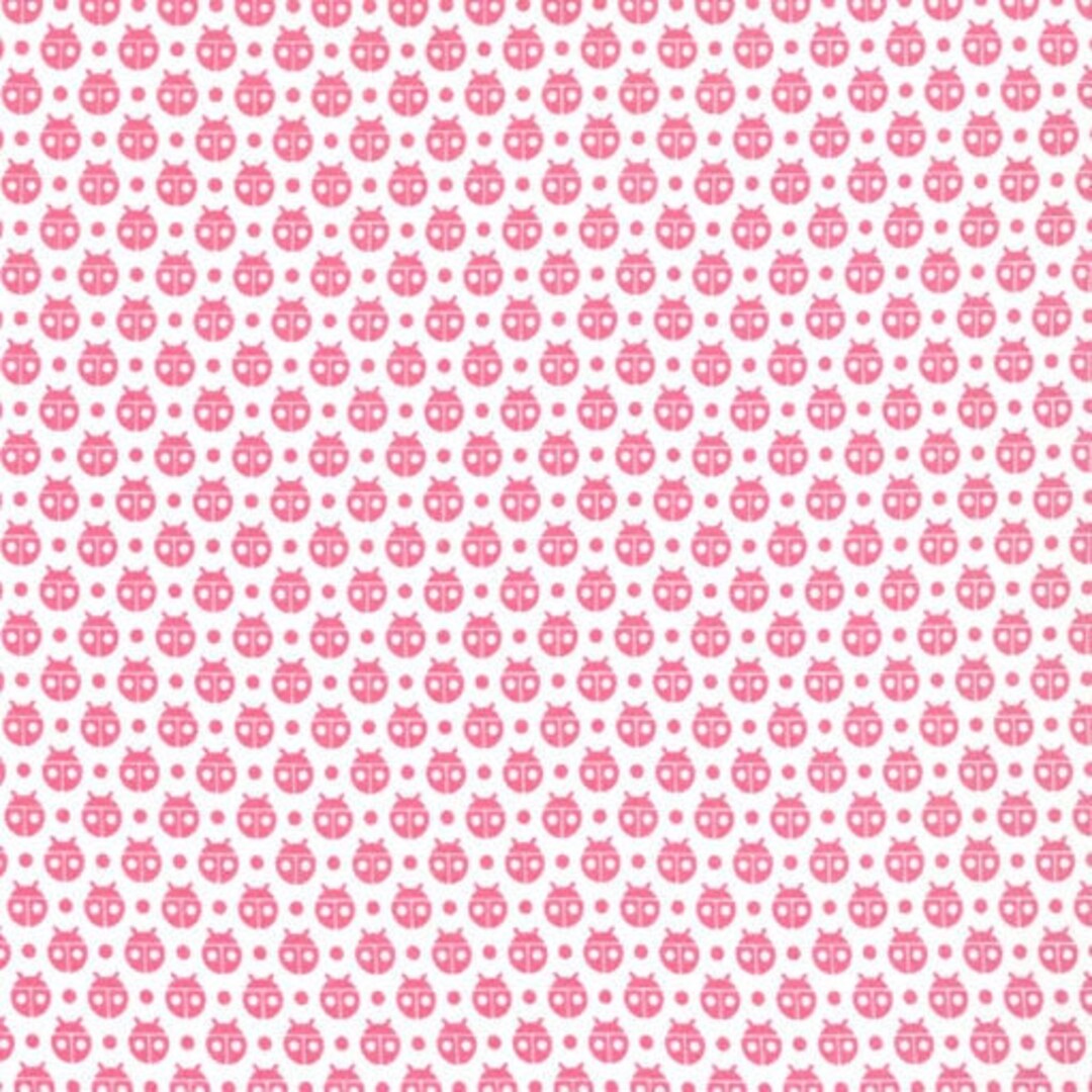 Flutterby Ladybugs in Pink - Tula Pink for Moda Fabrics - OOP HTF Rare ...